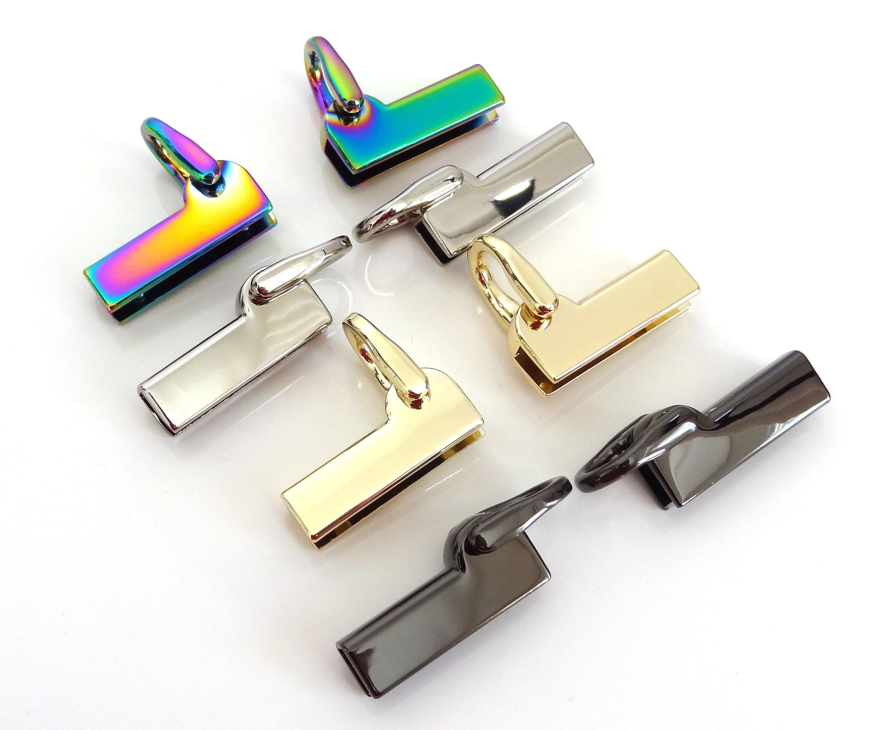 Open-end Side Clip Bag Connector - Set of Two // Bag Hardware // Wallet ...