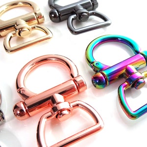 Heavy Duty Metal Trigger Release Hooks 25mm (1 Inch) // Swivel Snap ...