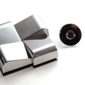 Weaved Square Magnetic Clasp Snap Lock // Closure// Bag Hardware//purse ...