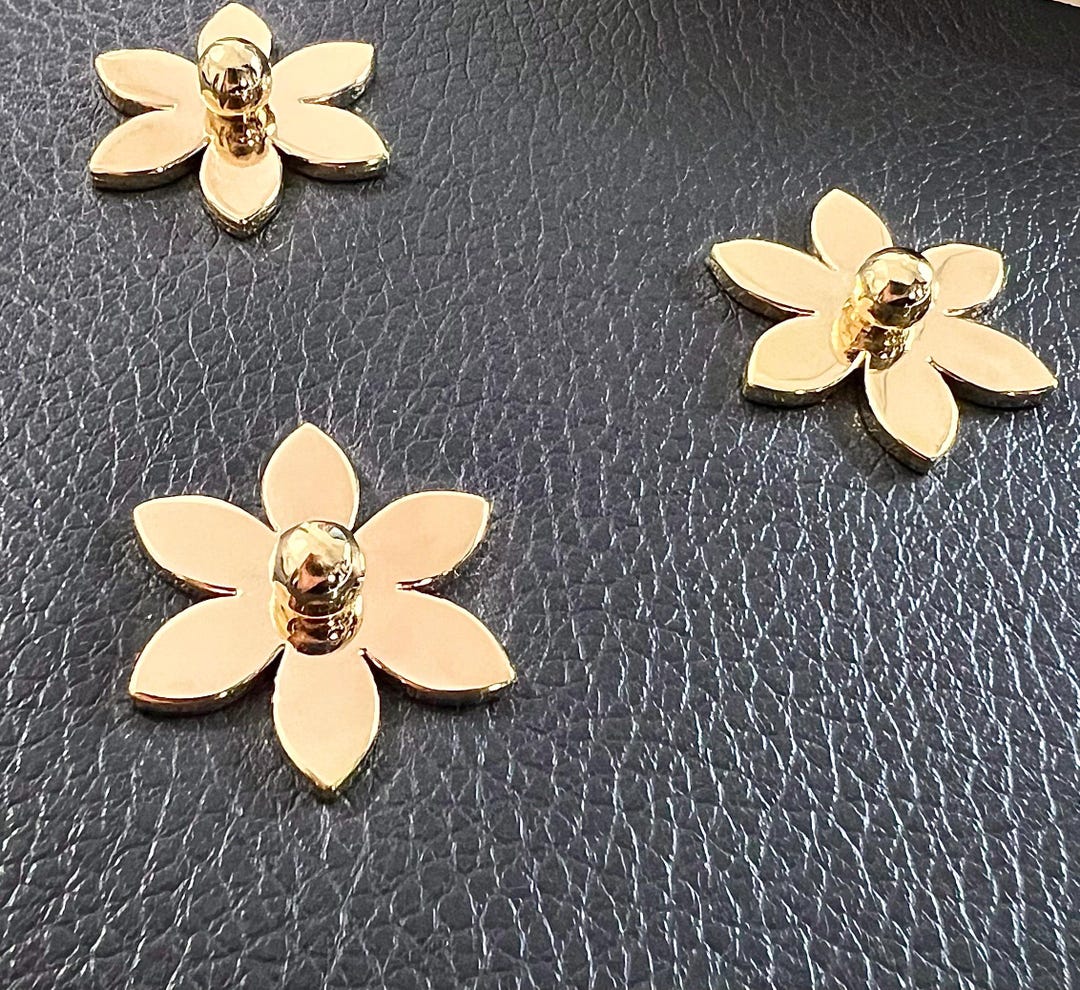 Screw Rivet // Flower // Petal // Bag Hardware // Purse Hardware ...