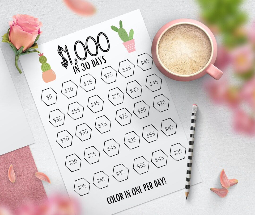 Savings Tracker, Money Tracker, Money Goal, Money Savings Tracker ...