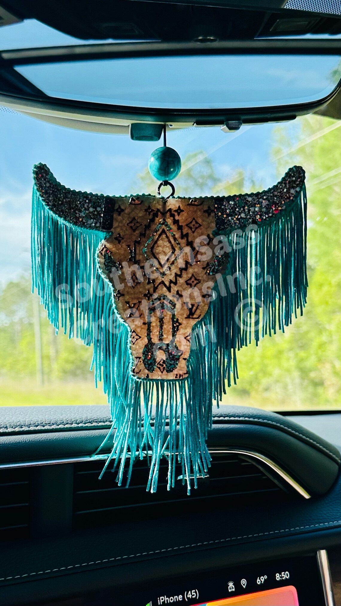 Boho ~ Cow Steer Skull ~ Freshie Car Scents ~ Fancy ~ Western Style ...