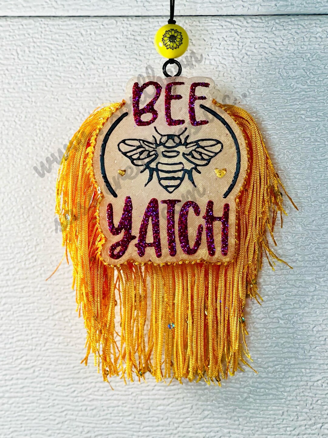 Bee Yatch Car Freshener Car Freshies Fringe Air Freshener Aroma Bead ...