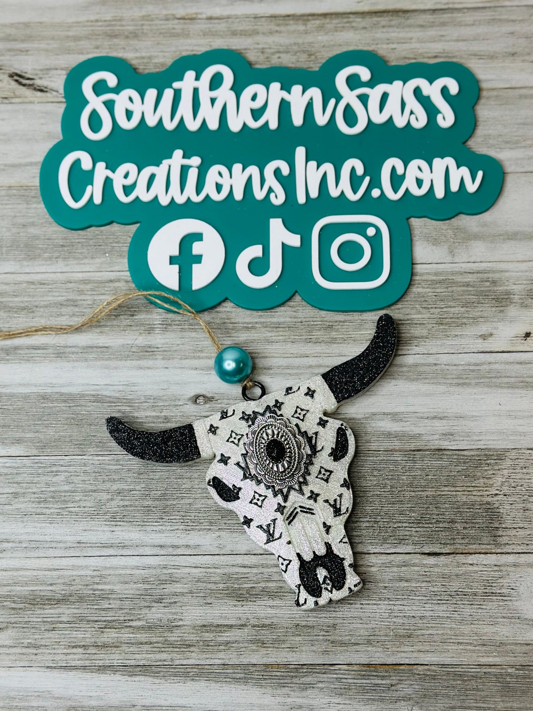 Boho ~ Cow Steer Skull ~ Freshie Car Scents ~ Fancy ~ Western Style ...