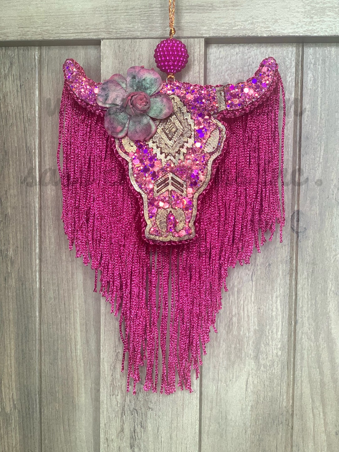 Skull Fringe Car Freshie - Leather & Lace Scent - Etsy