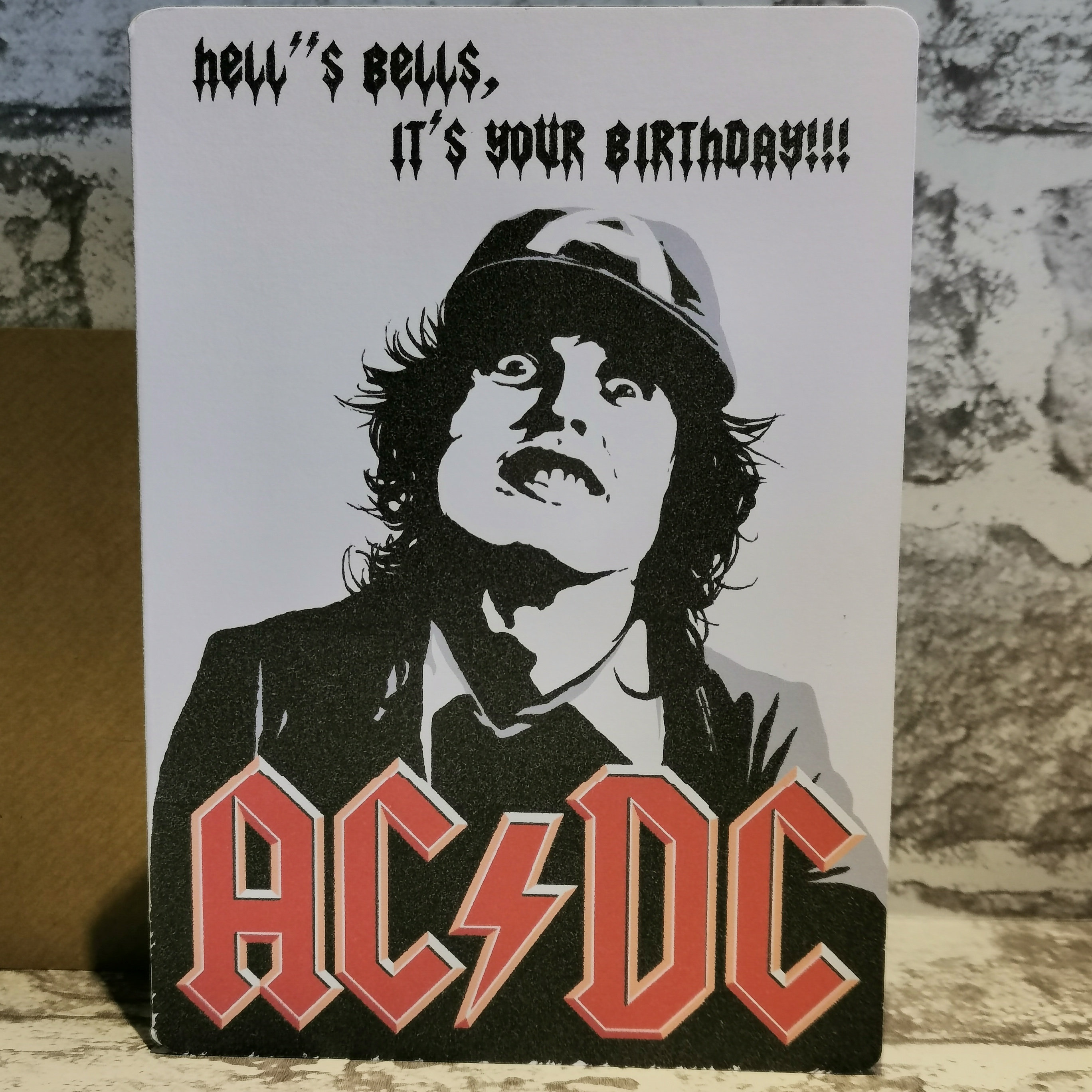 AC/DC Birthday Card Personalised Option Available Heavy - Etsy UK