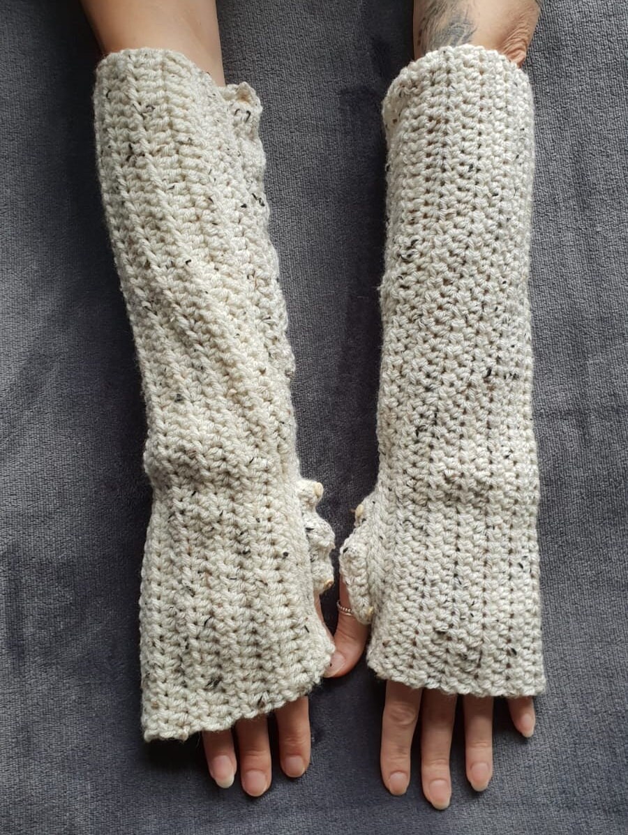 Crochet Pattern for Armwarmers/ Fingerless Gloves. Gauntlet | Etsy