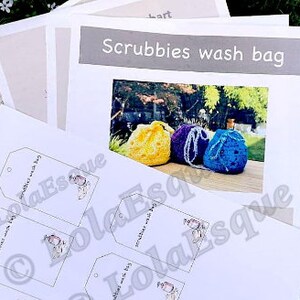 Crochet Pattern Spa Set, Face Scrubbies,soap Sock, Wash Cloth and ...