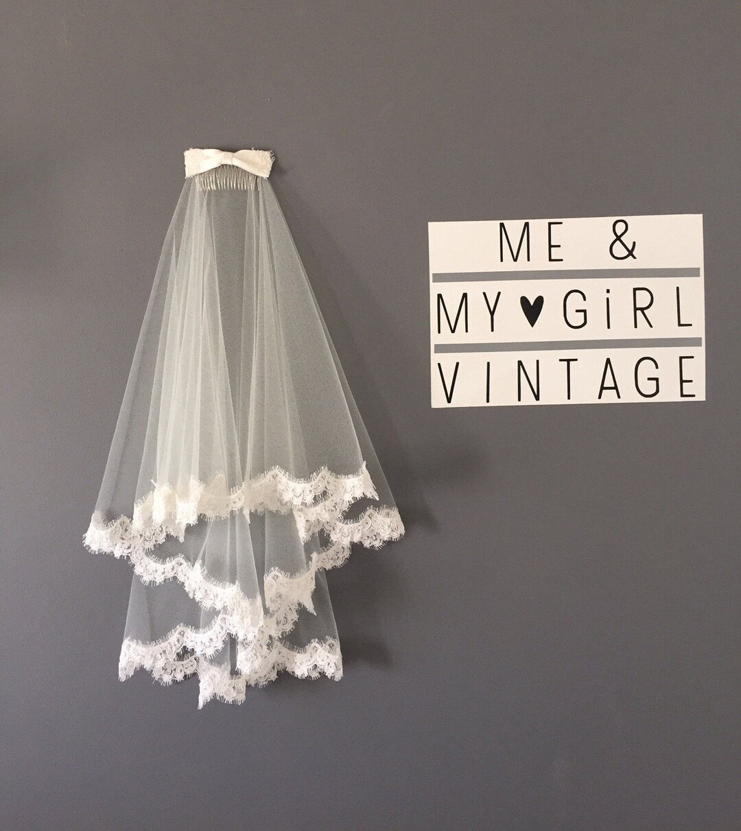 Lace Edged Wedding Veil - Etsy