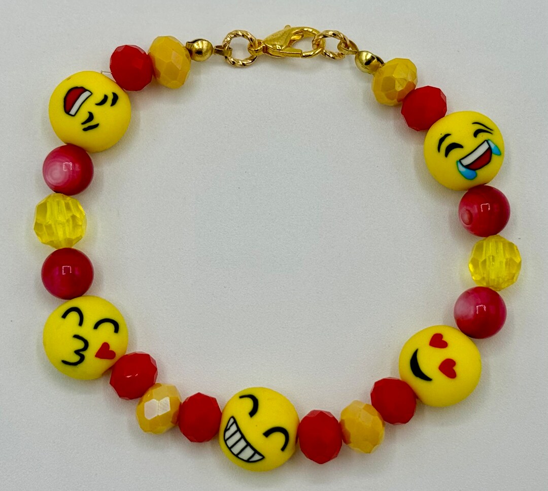 Smiley Face Bracelet,emoji Bracelet,smile Emoji Bracelet,lol Emoji ...