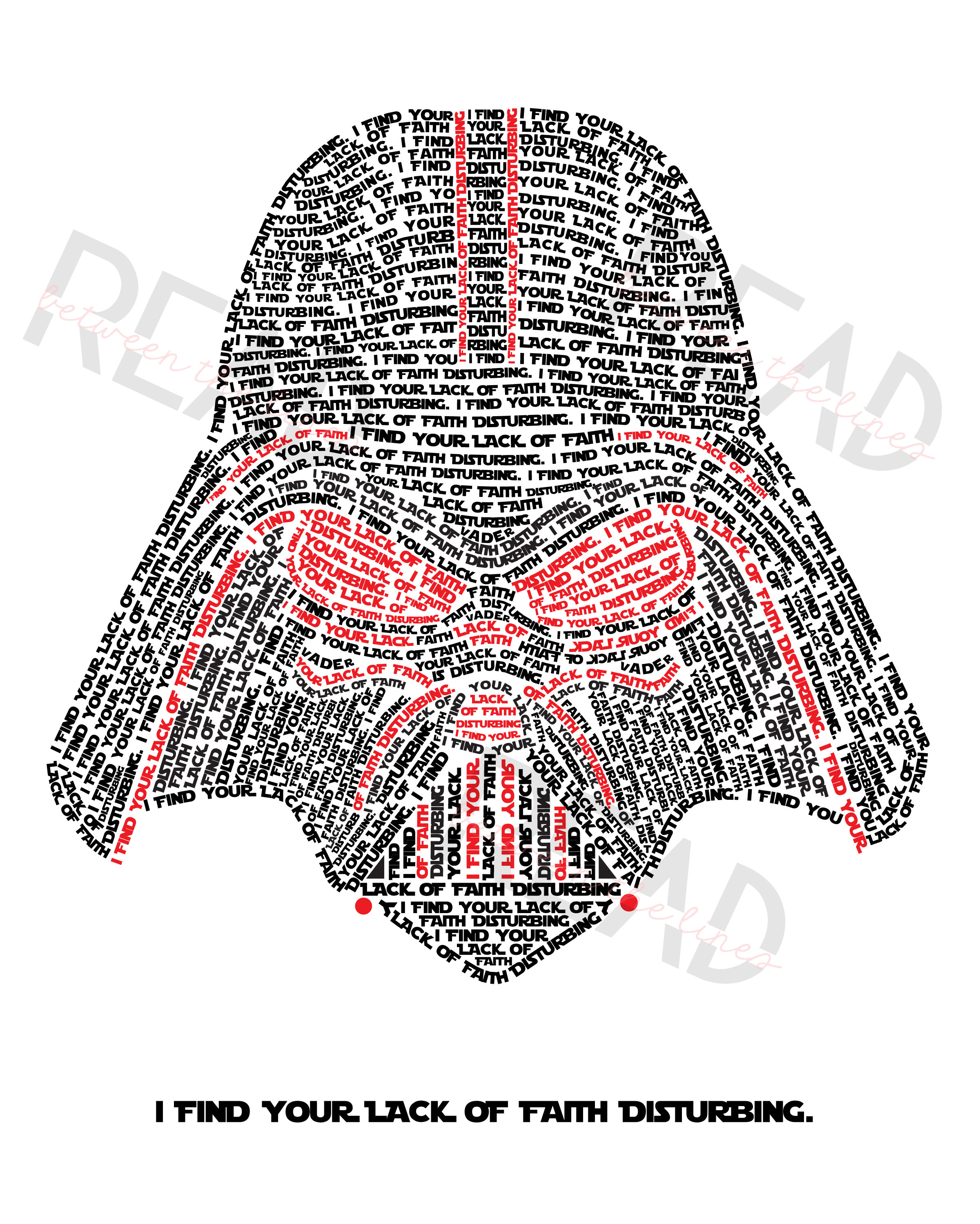 Darth Vader Word Art - Etsy