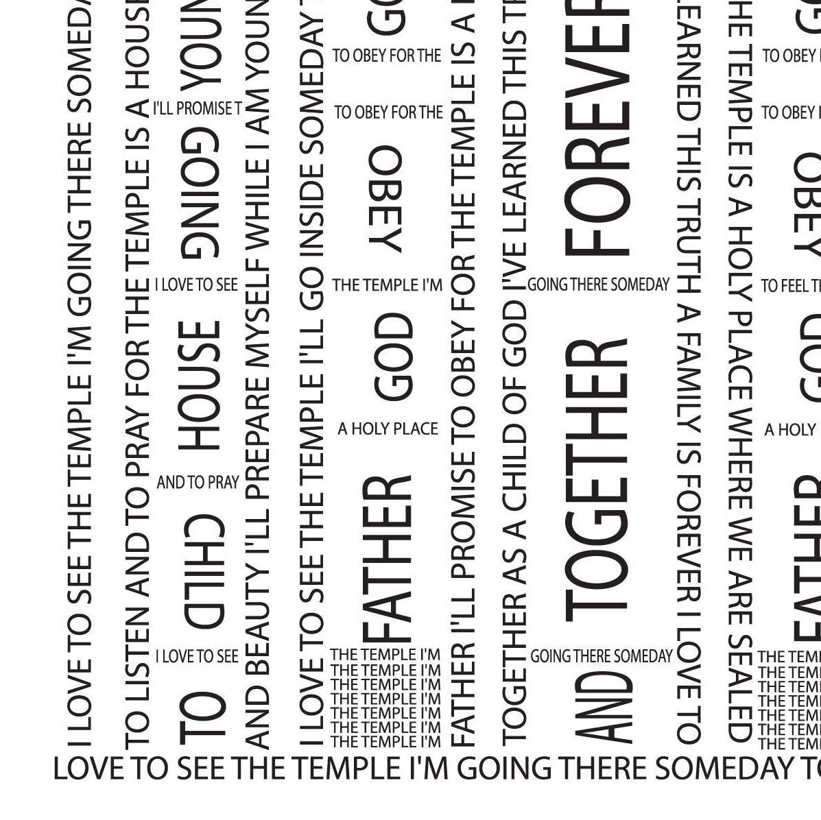 LDS Salt Lake Temple Word Art - Etsy