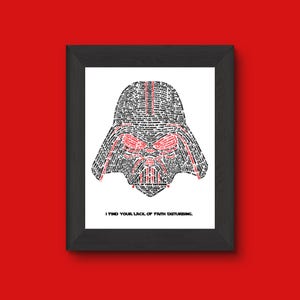 Darth Vader Word Art - Etsy