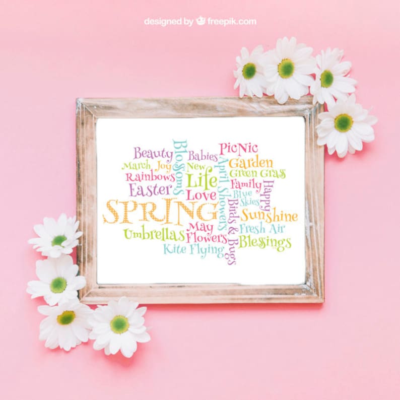 Spring Word Art - Etsy Hong Kong