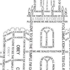 LDS Manti Temple Word Art - Etsy