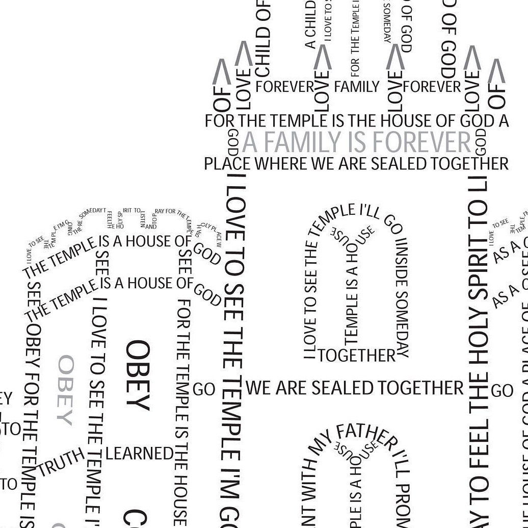 LDS Manti Temple Word Art - Etsy