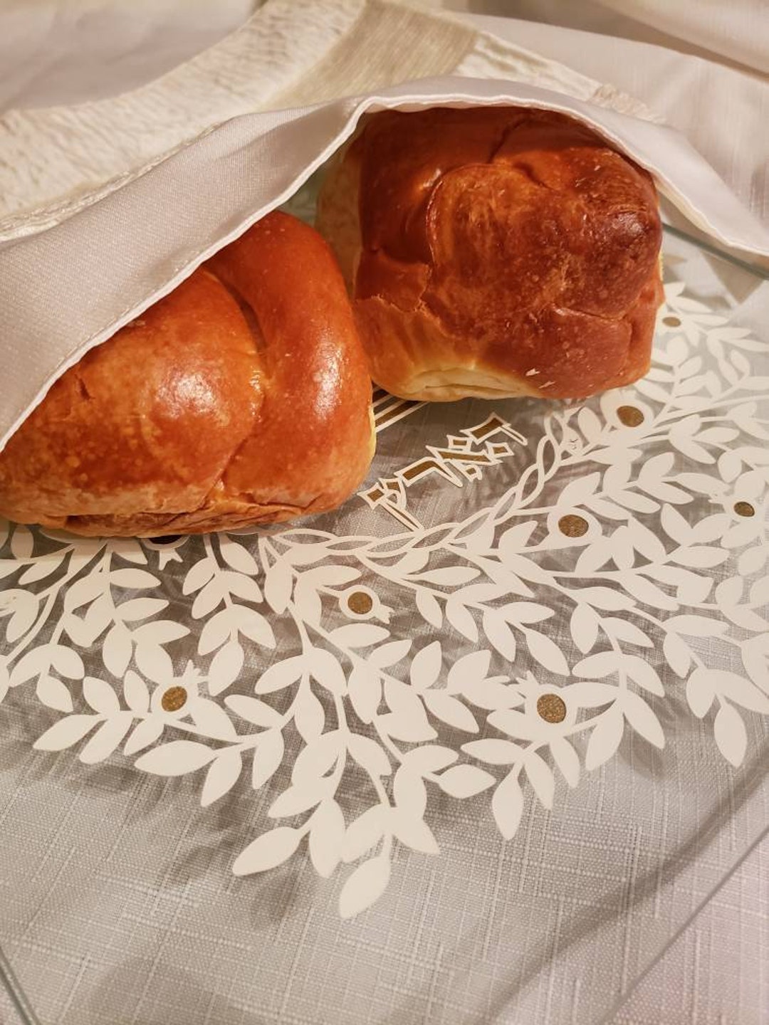 Papercut Glass Challah Board, Shabbat Challah Board, Jewish Wedding ...