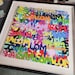 Shalom Graffiti Framed Jewish Art, Modern Judaica, Jewish Gift, Framed ...
