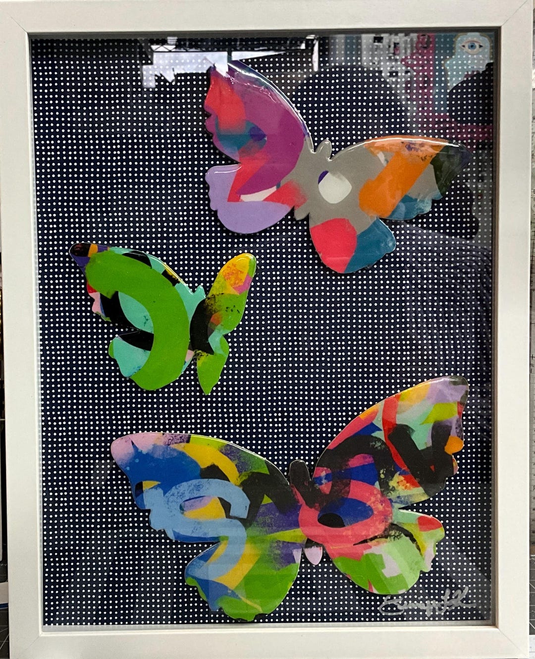 Shalom Butterfly, Shadowbox Mounted Jewish Papercut, Jewish Gift, Peace ...