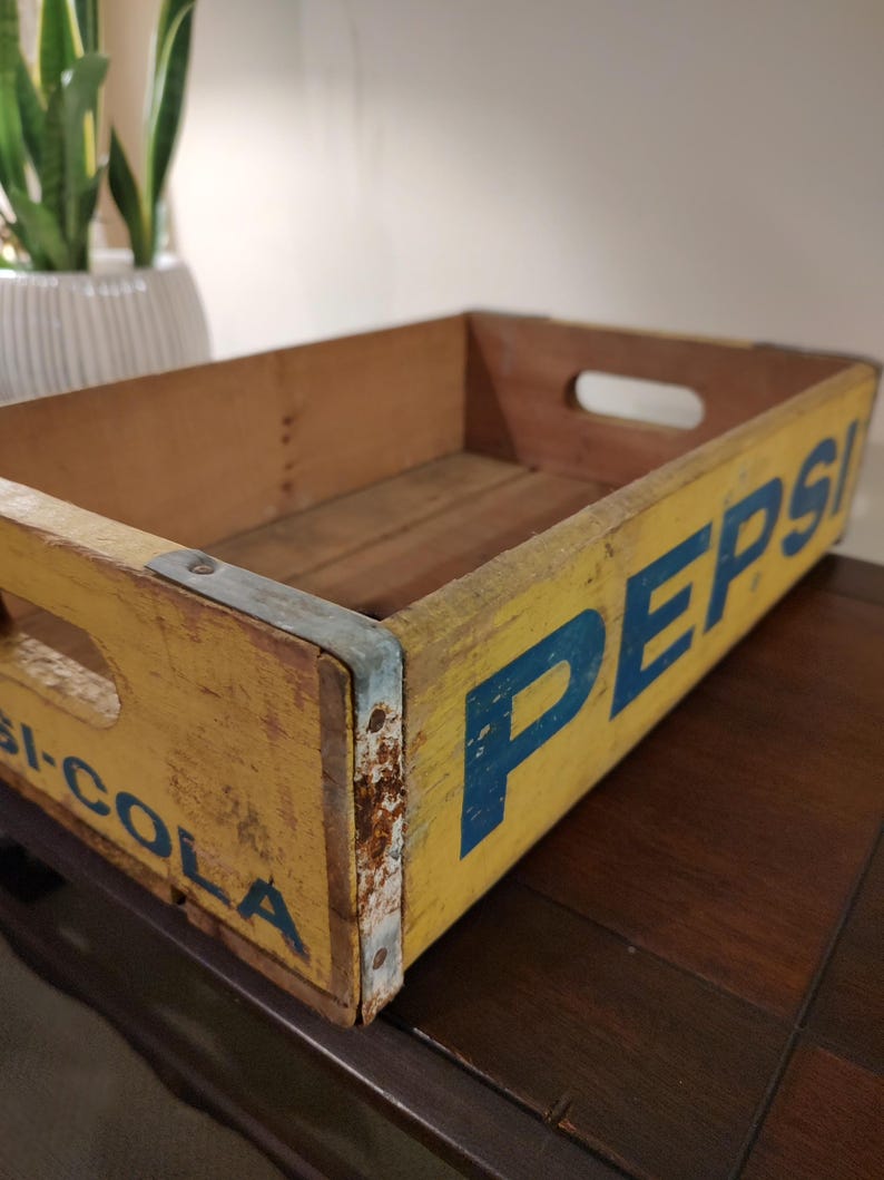 Antique Pepsi Crate ~ Vintage Wooden Crate ~ Retro Pepsi ~ Vintage ...