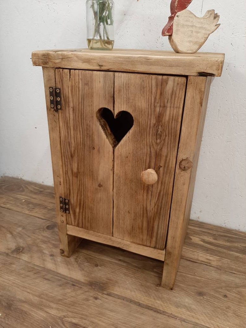 Handmade bedside table nightstand vanity unit washstand rustic | Etsy