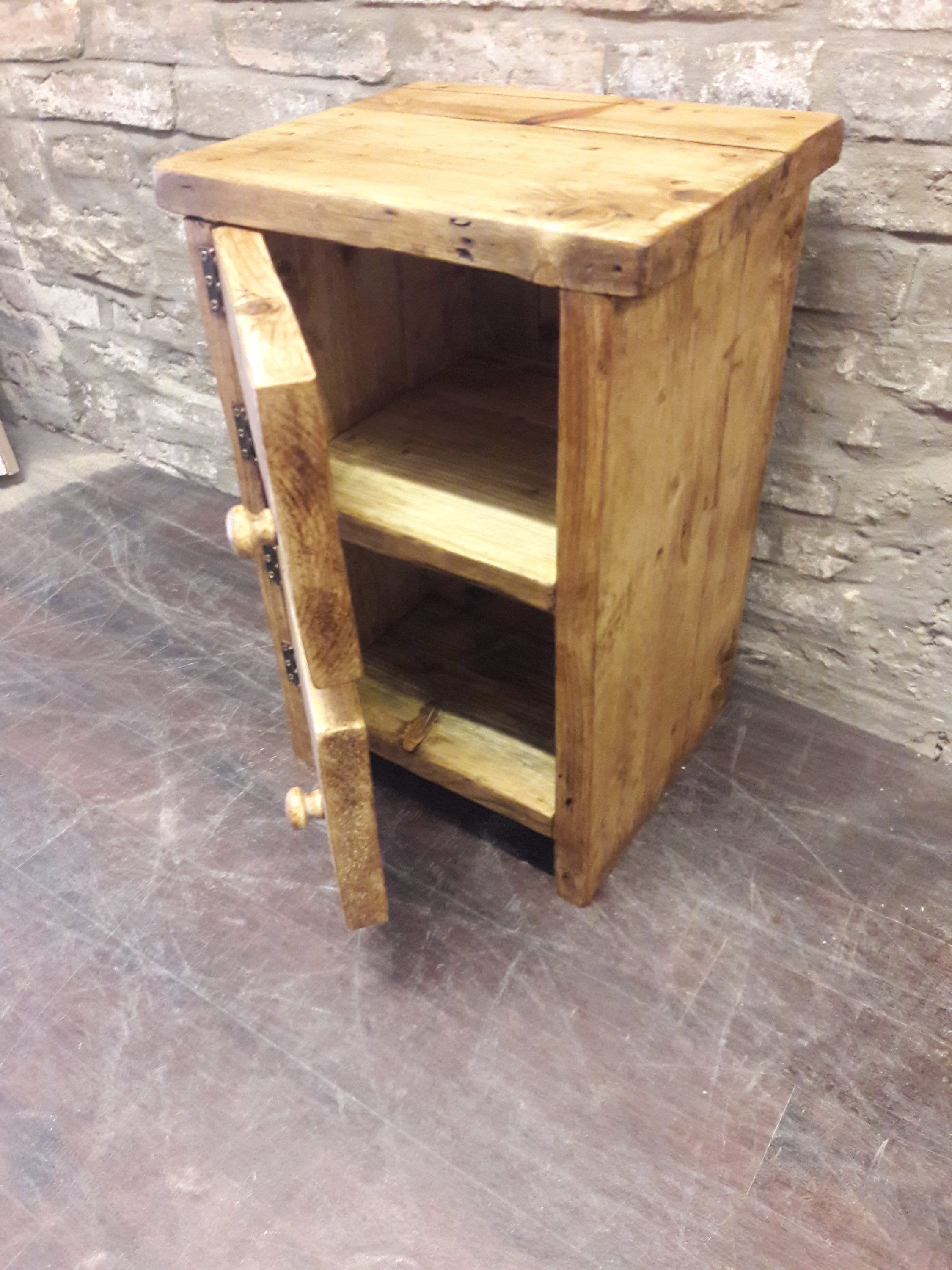 Handmade Bedside Table Side Table Cupboard Reclaimed Wood | Etsy UK