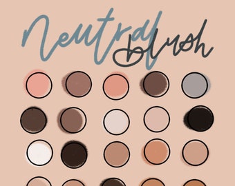 Procreate Neutral Boho Color Palette Neutral Color Palette Procreate ...