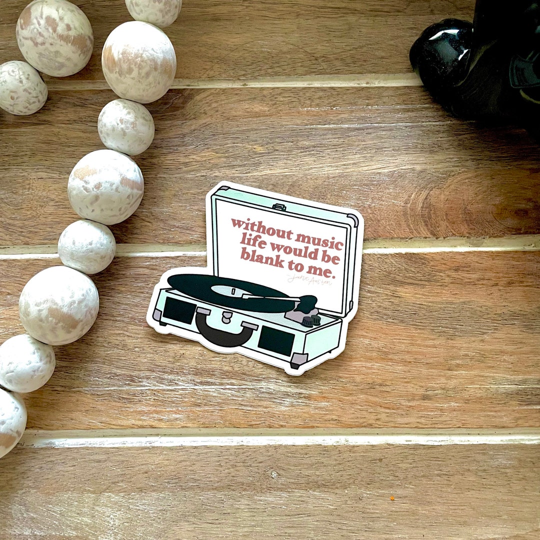 Vinyl Record Player Sticker - Etsy