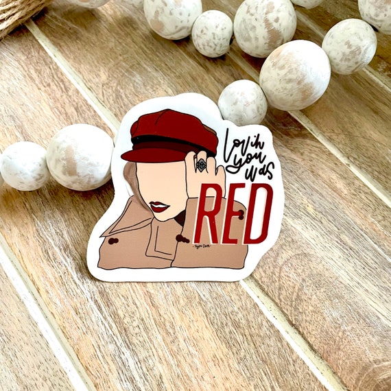 Taylor Swift Red Sticker - Etsy