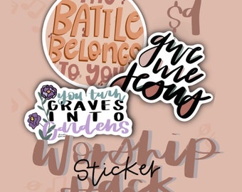 Worship Sticker - Etsy