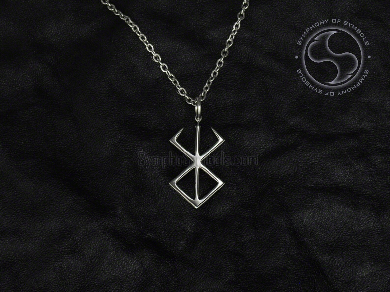 Berserker Rune Pendant Bindrune Symbol Stainless Steel | Etsy