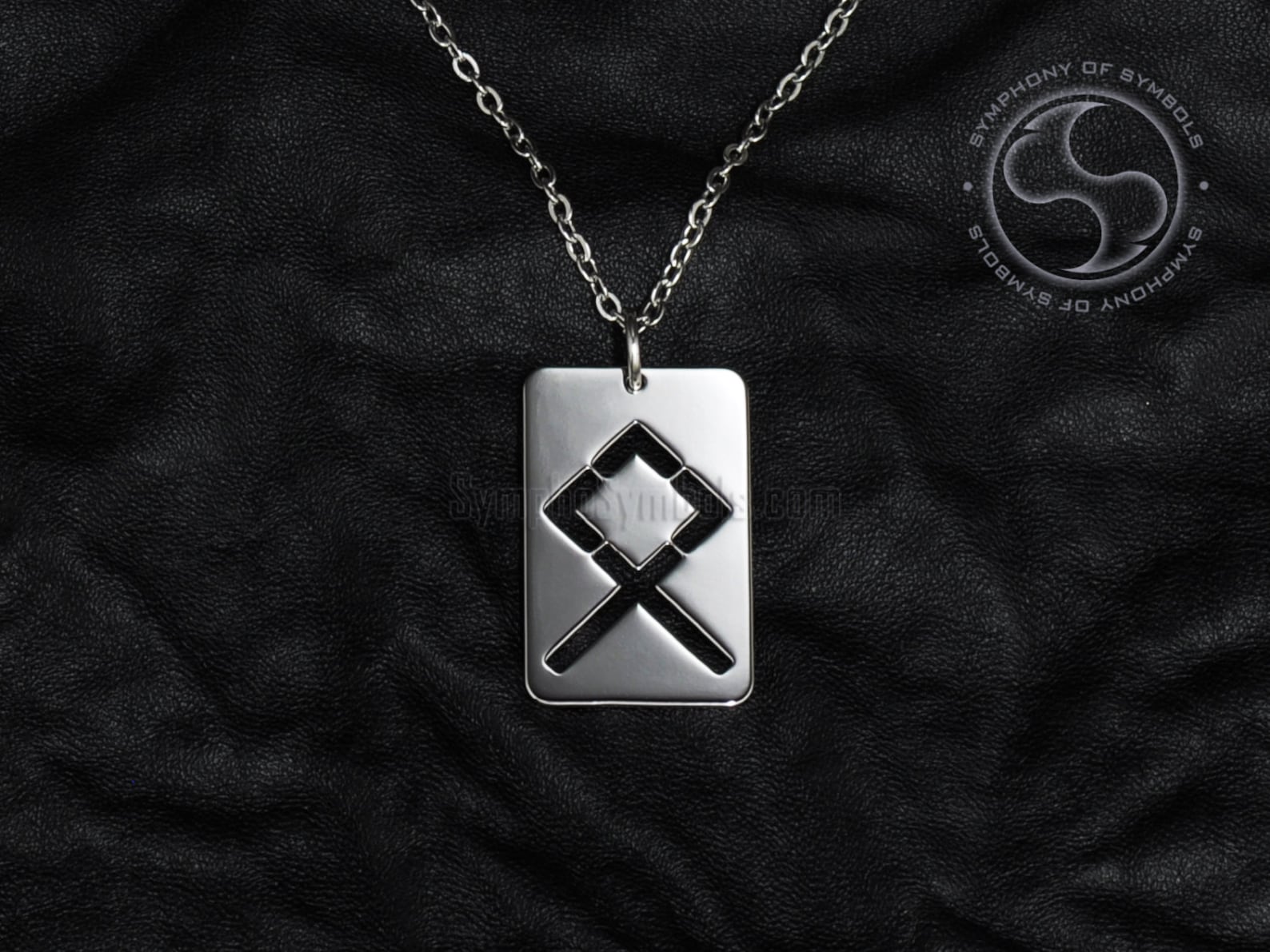 Odal Rune Pendant Viking Symbol Stainless Steel Jewelry Othala | Etsy