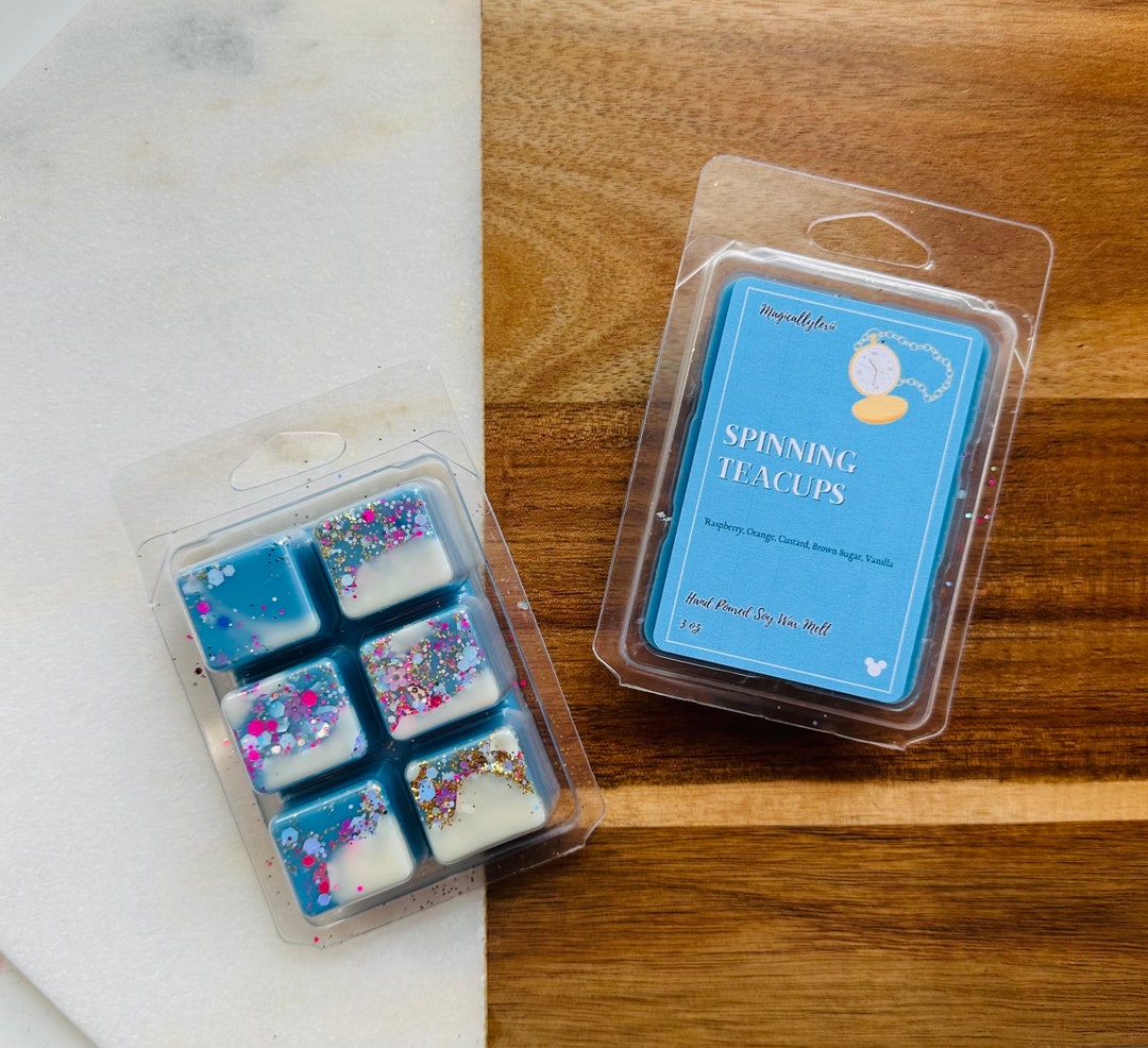 Spinning Teacups Clamshell Wax Melt Soy Wax Melt Non Toxic Hand Poured ...