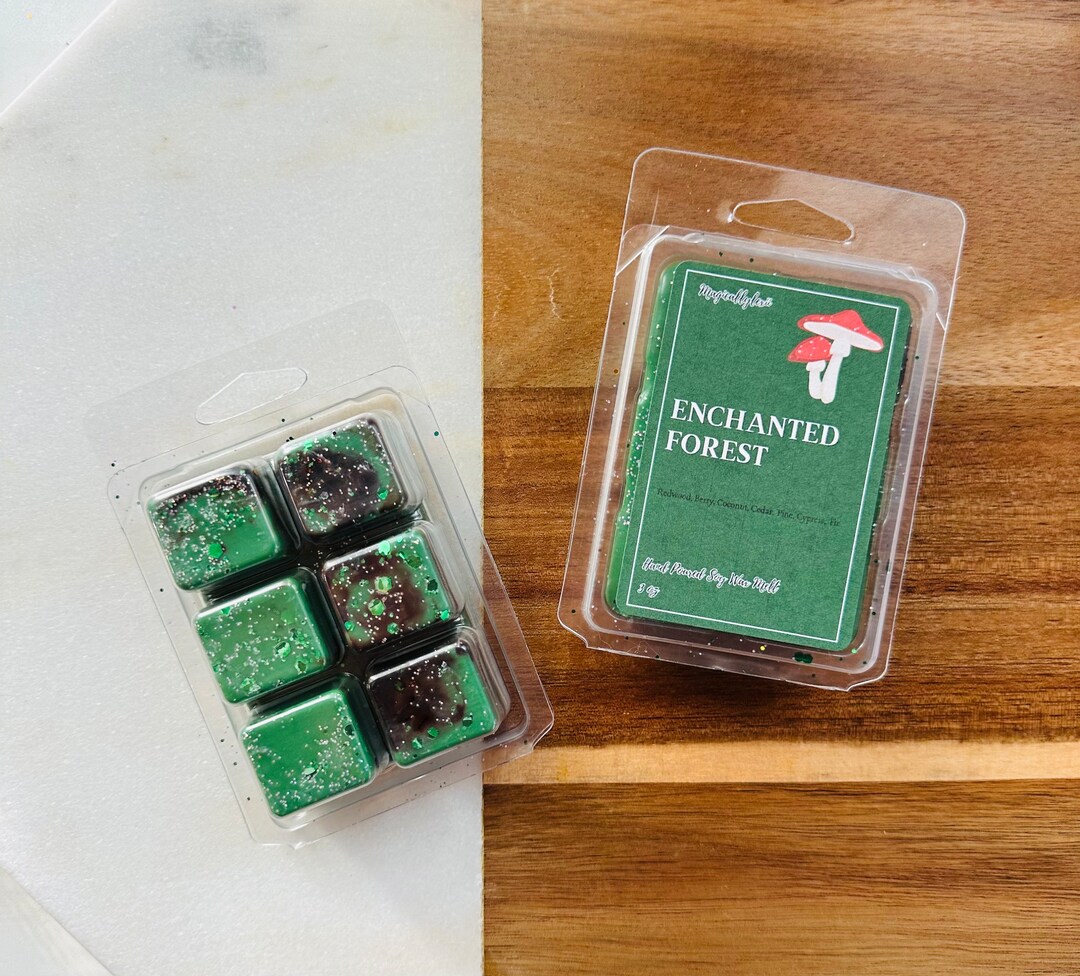 Enchanted Forest Clamshell Wax Melt Soy Wax Melt Non Toxic Hand Poured Wax Melt Scented Wax Melt ...