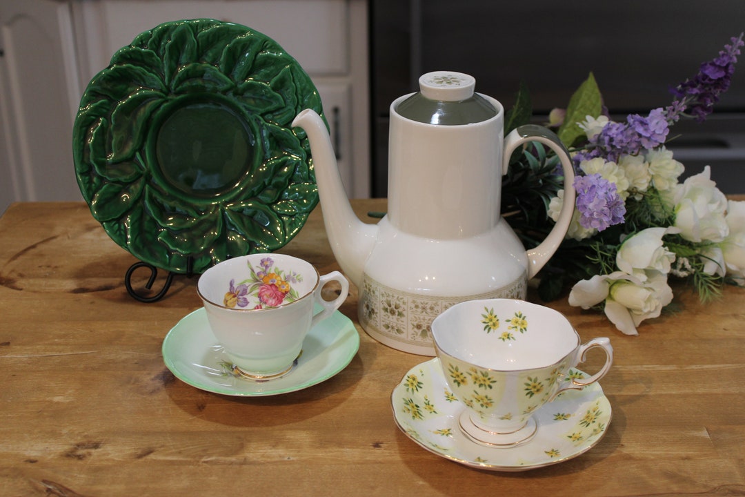 Royal Doulton Samarra Translucent China Coffee Pot; Teacup and Saucer ...