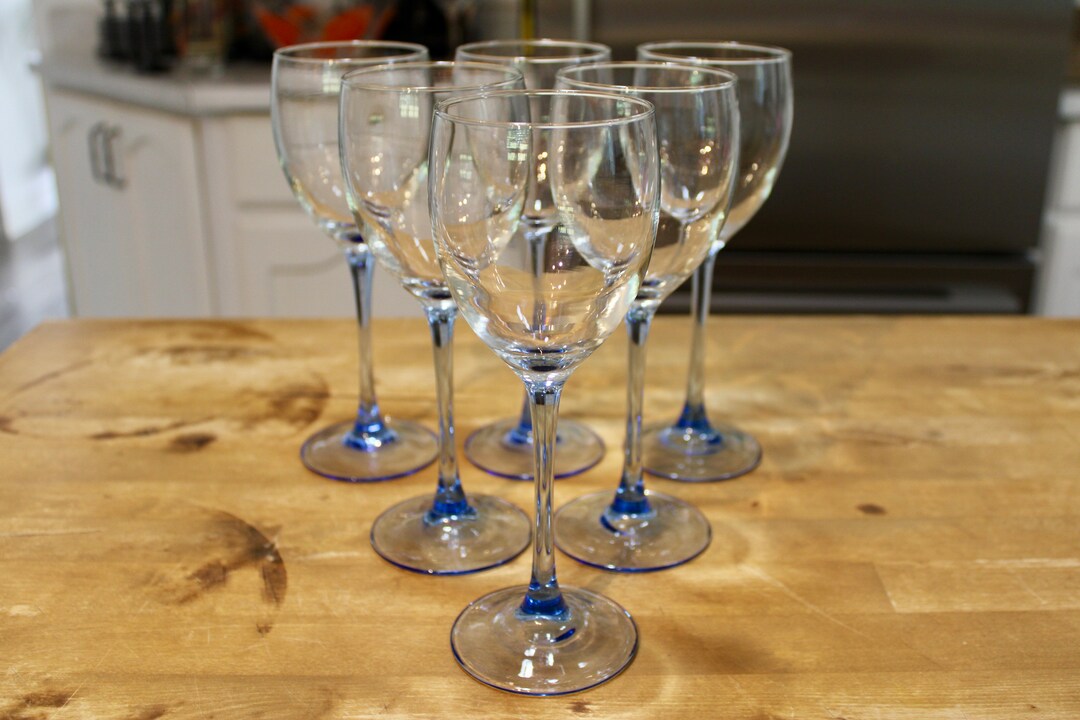 LUMINARC GLASSWARE FRANCE Lots Light Baby Blue, Peach Pink, Turquoise ...