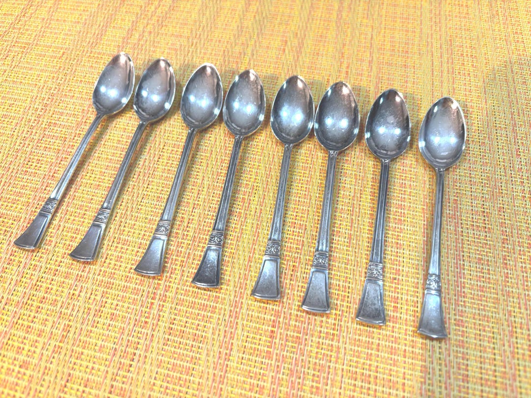 1938 Silver Plate Set of Seven Teaspoons by Angora Company From ...