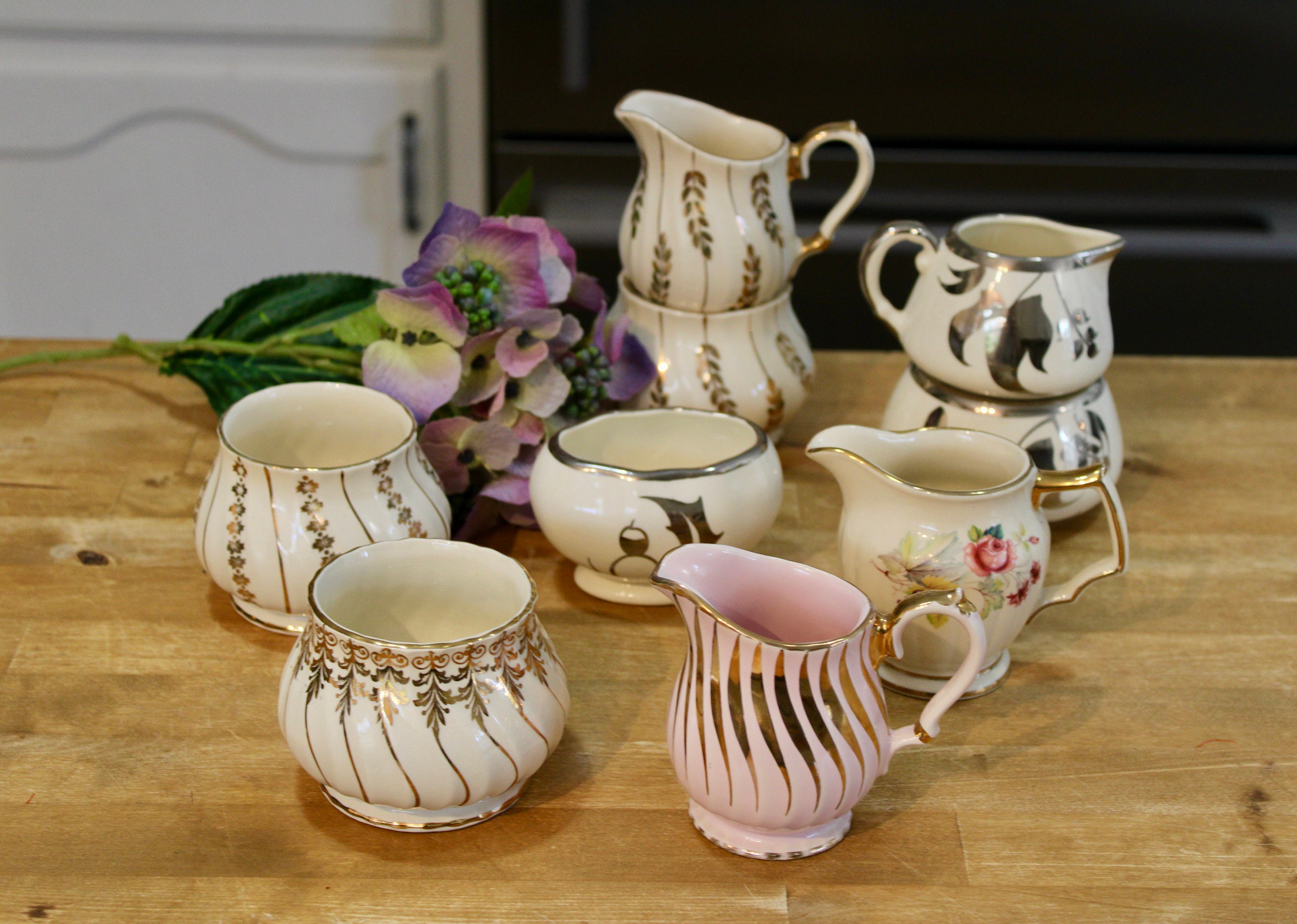 REPLACEMENTS Sugar Bowls and Creamers Sadler & Lancaster Ware Bandland ...