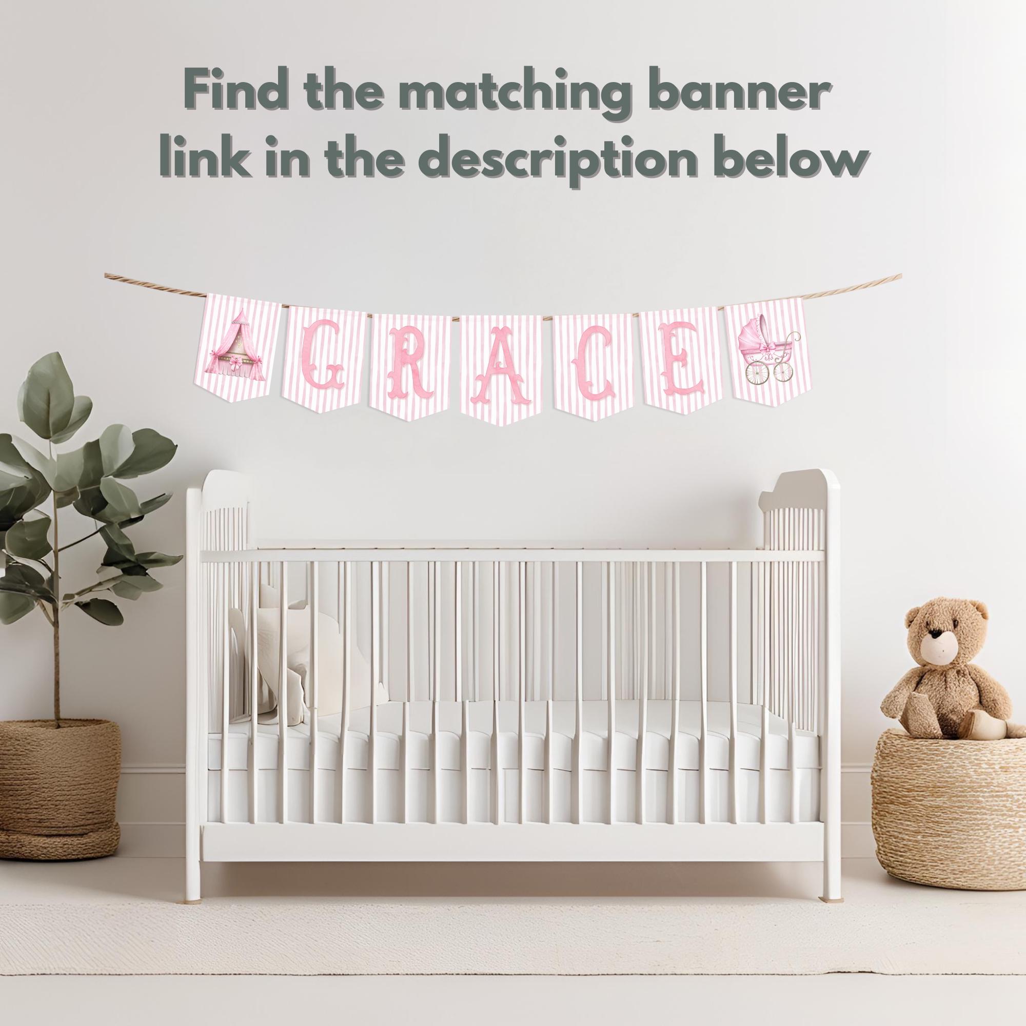 Baby Girl Hospital Crib Card: Newborn Stats Sign (digital Download) - Etsy