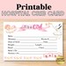 Baby Girl Hospital Crib Card: Printable NICU Name Sign (5x3.25 JPEG) - Etsy
