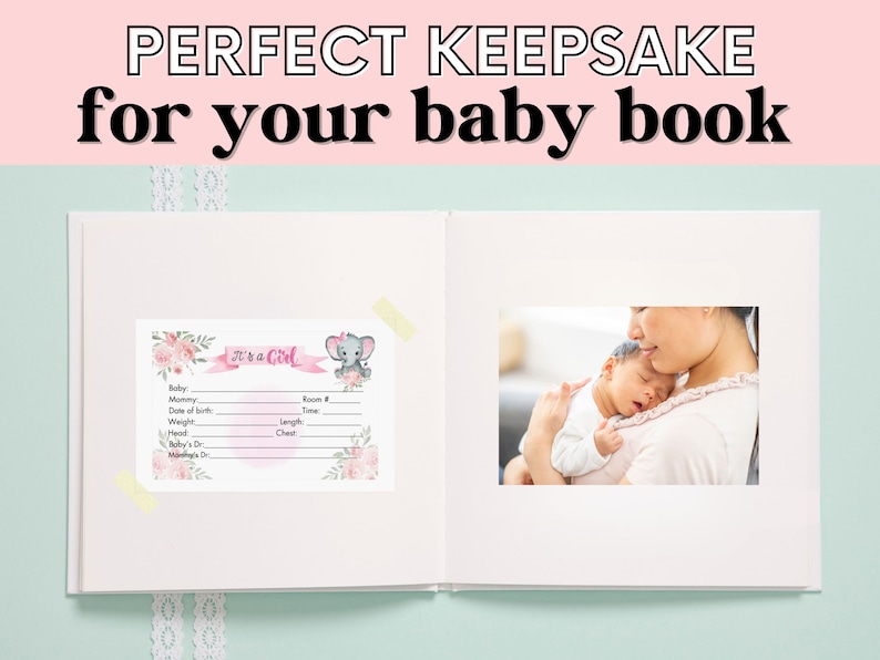 Hospital Crib Card, Baby Girl Name Card, NICU Name Card, Printable Name ...