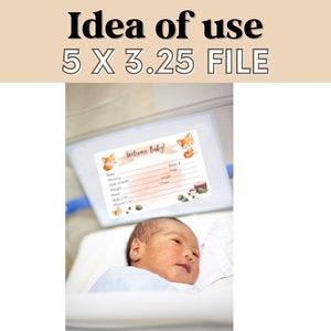 Hospital Crib Card, Baby Birth Stats, Baby Boy Name Card, NICU Name ...