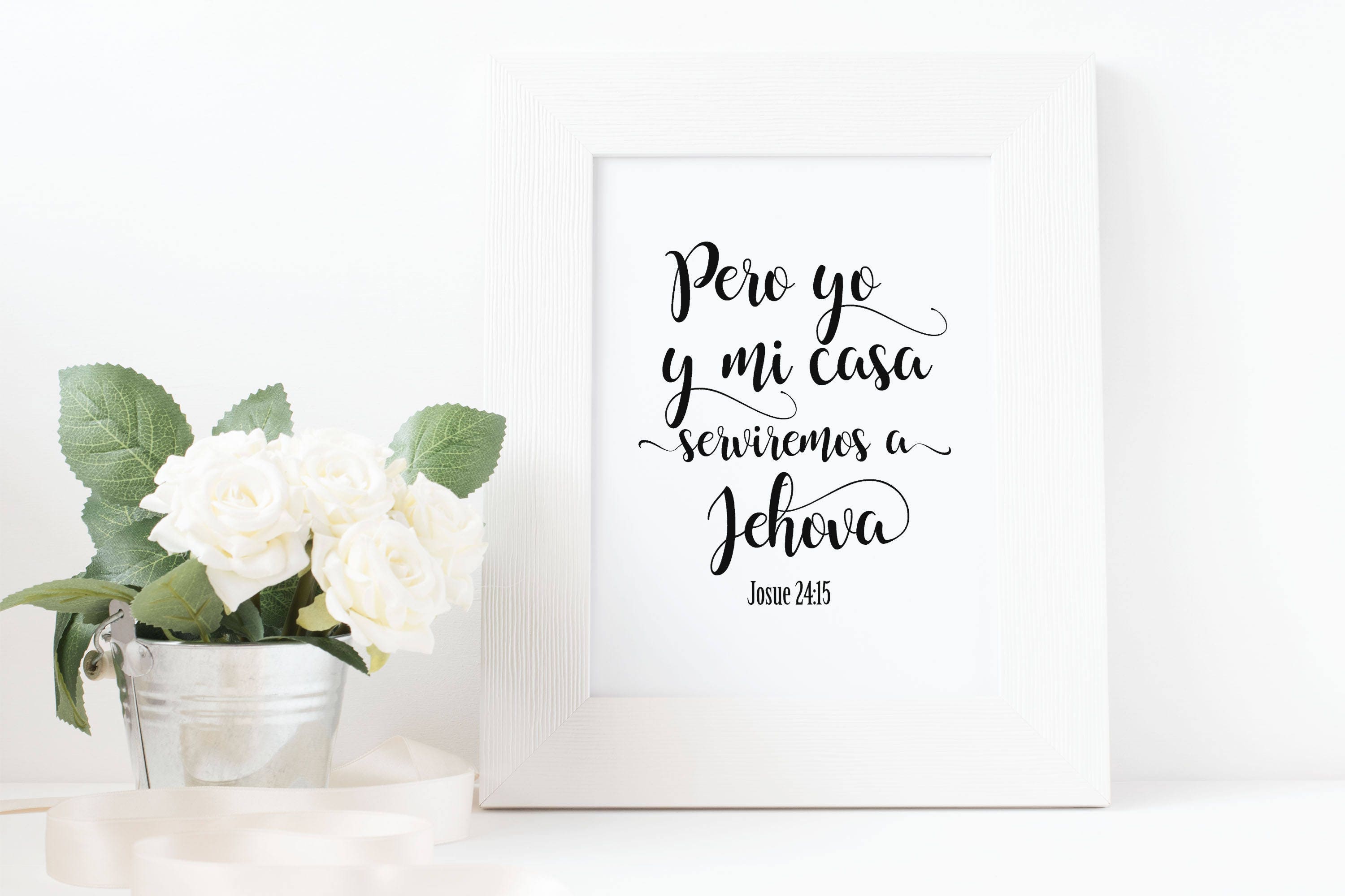 Joshua 24 15 Spanish Bible Verse Biblical Spanish Print Spanish Quote ...