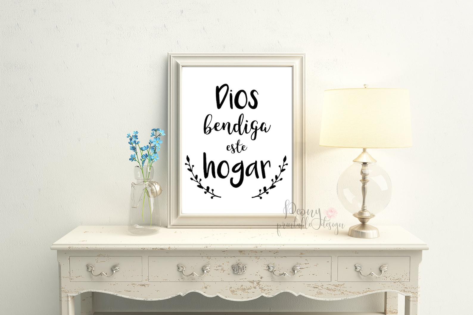 God Bless This Home Spanish Print, Spanish Wall Art Home Decor, Spanish ...