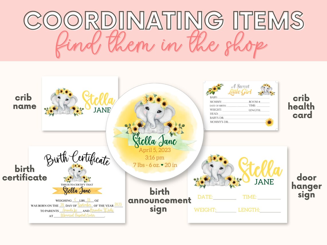 Printable Baby Birth Certificate, Baby Girl Certificate, Newborn ...