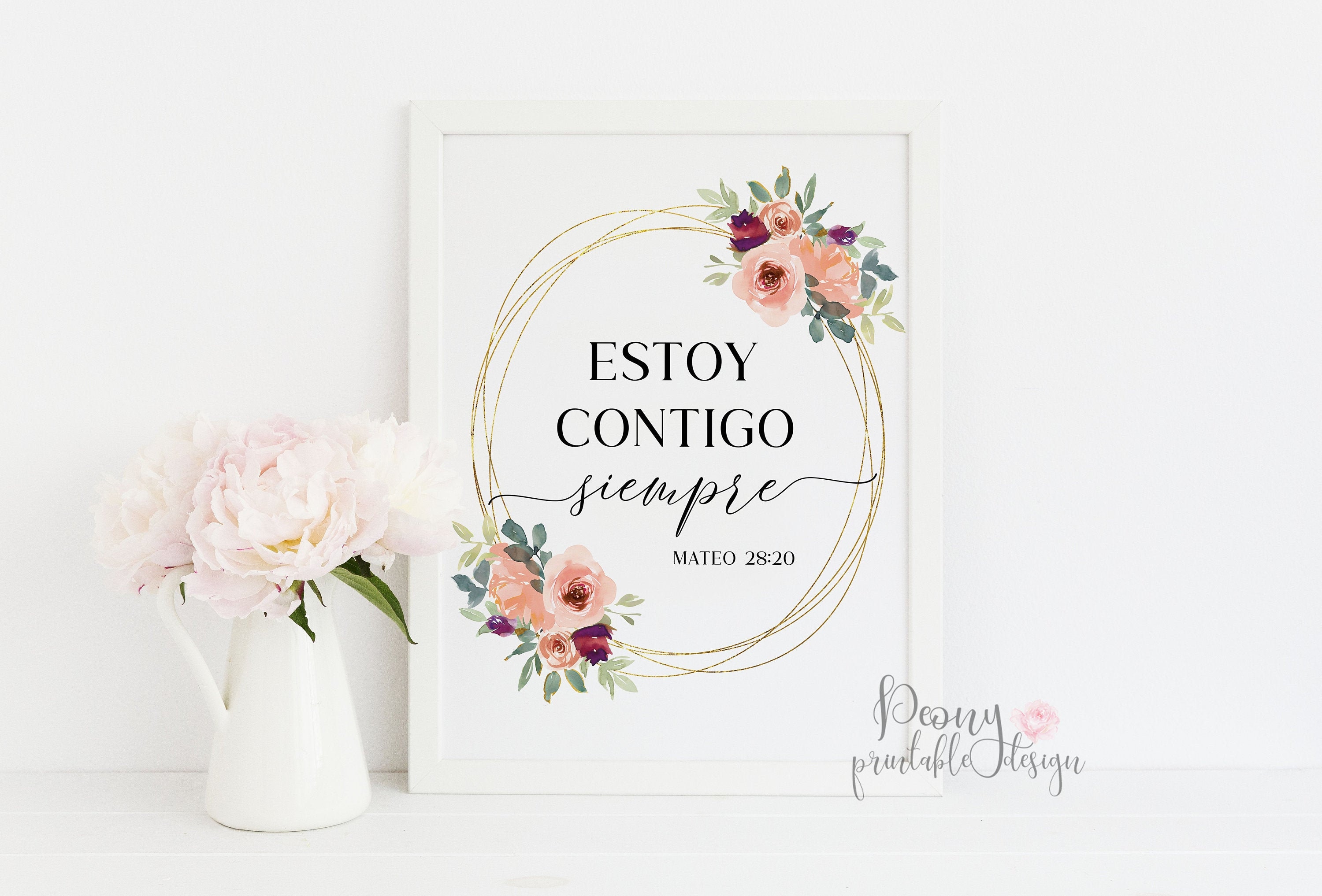 Spanish Bible Verse Print Spanish Bible Verse Quote Print | Etsy