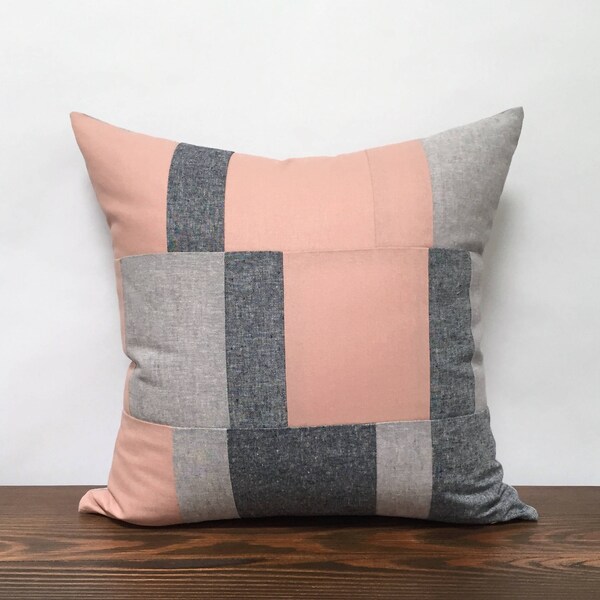 Color Block Pillow - Etsy