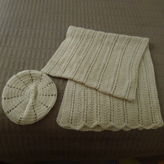 Handmade Shawl & Hat Set - Etsy UK