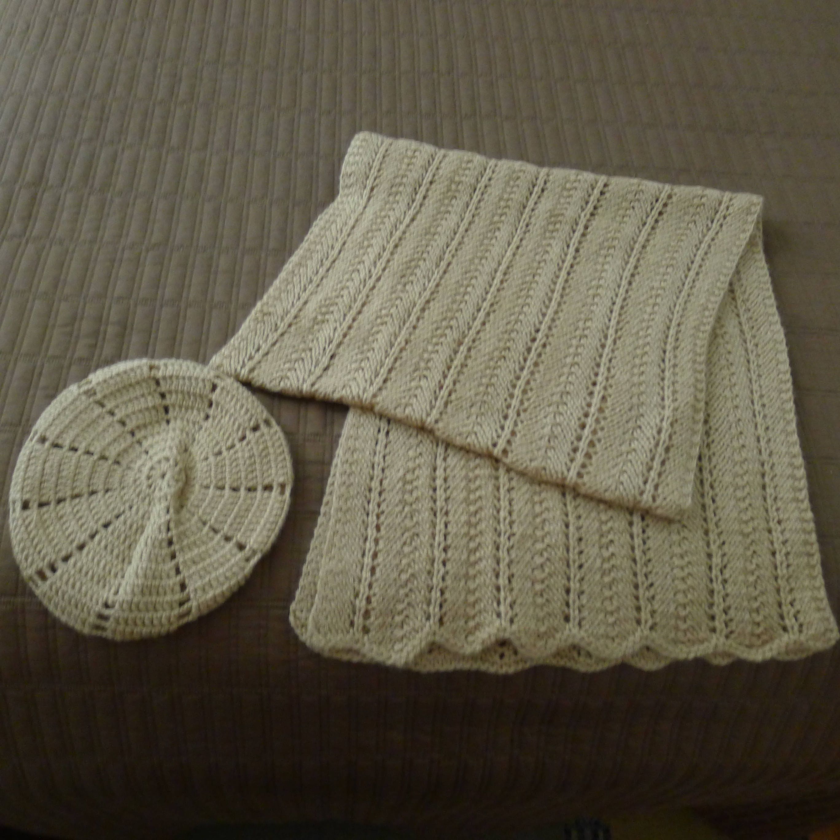 Handmade Shawl & Hat Set - Etsy UK