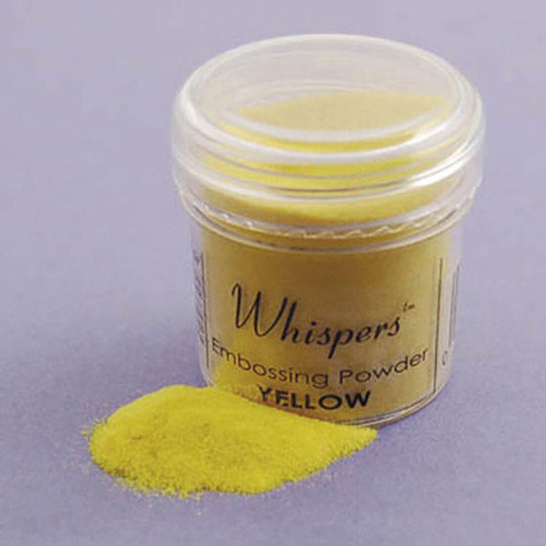 Whispers Yellow Embossing Powder, 1 oz, Non-toxic, Scrapbooking Supply - Etsy.de